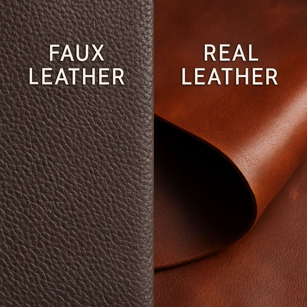 Understanding the Difference Between Faux Leather and Real Leather – A